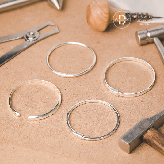 Handcrafted 925 Sterling Silver Bangles | Ddreamer Jewelry